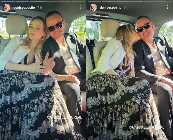 Gigi D'Alessio matrimonio bis: spunta l'anello sulla mano di Denise